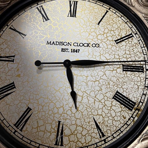 Wall Decor | Vintage Large Wall Clock Madison Clock Co | Poshmark
